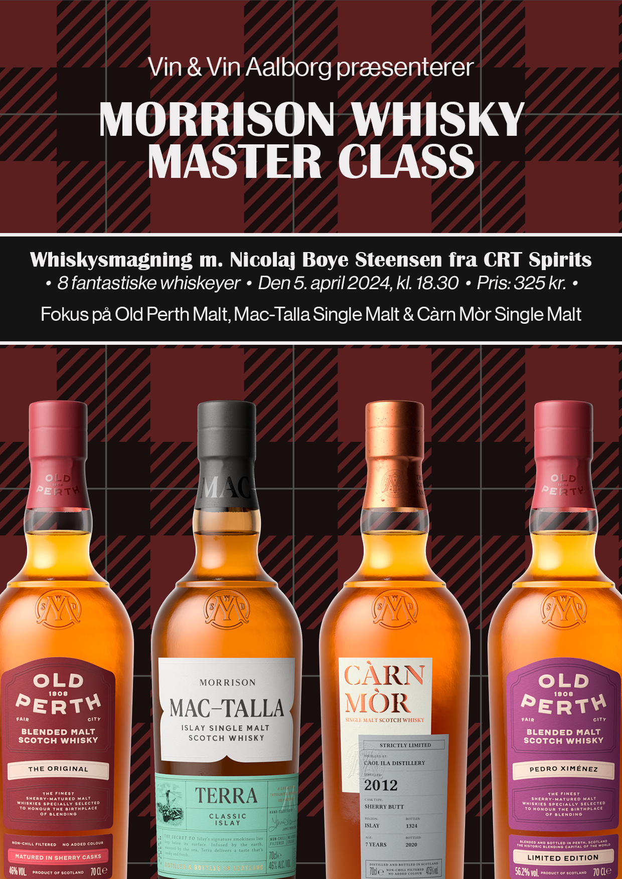 Whisky Smagning d. 5. April Kl. 18.30 - Angelsshare